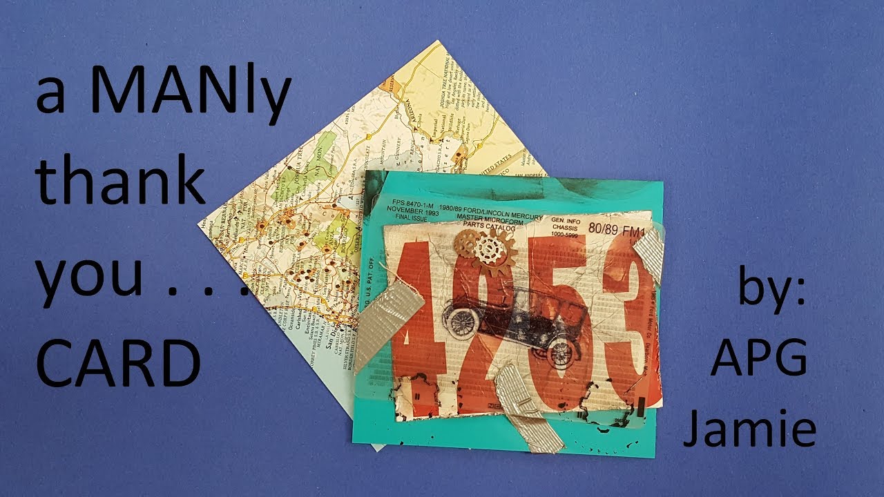 a MANly thank you Card - YouTube