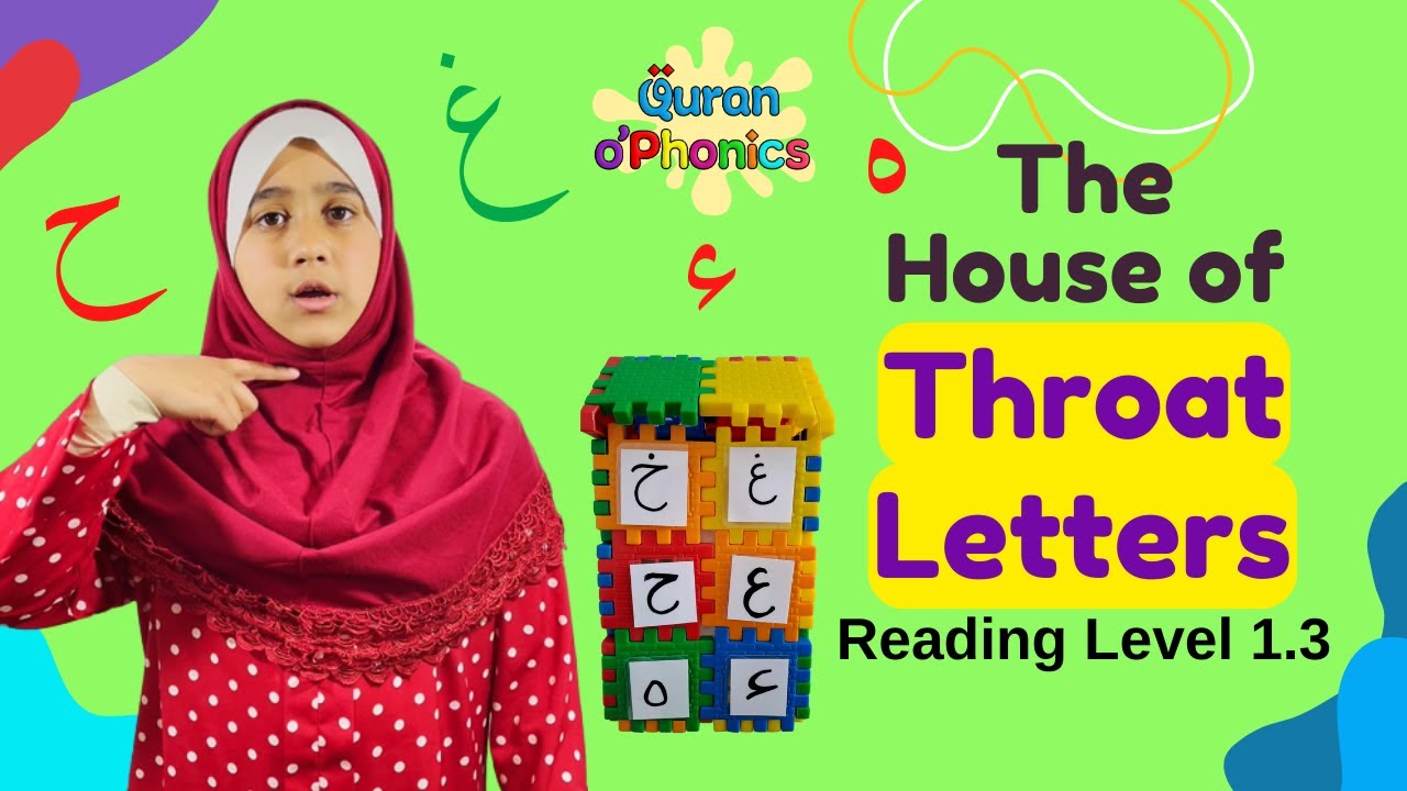 Throat Letters | Arabic Alphabet | Quran o'Phonics | Reading Level 1.3 ...