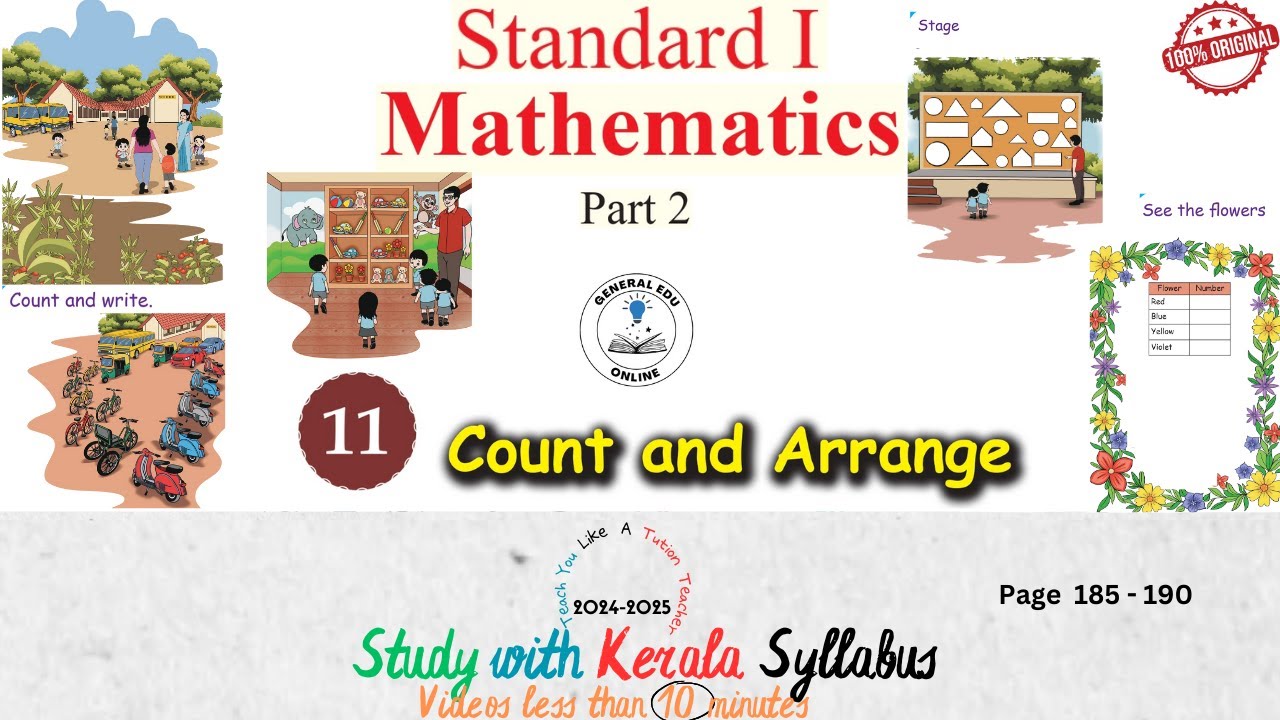 Class 1 Maths Unit 11 Count and Arrange (Page 185 - 190 ...