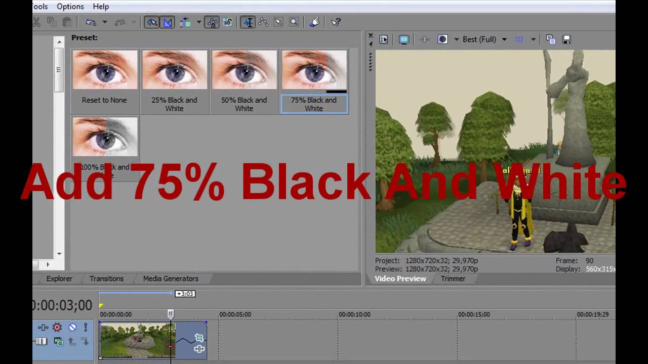 [Tutorial] How to make RuneScape look good. Color Corrections. Sony ...