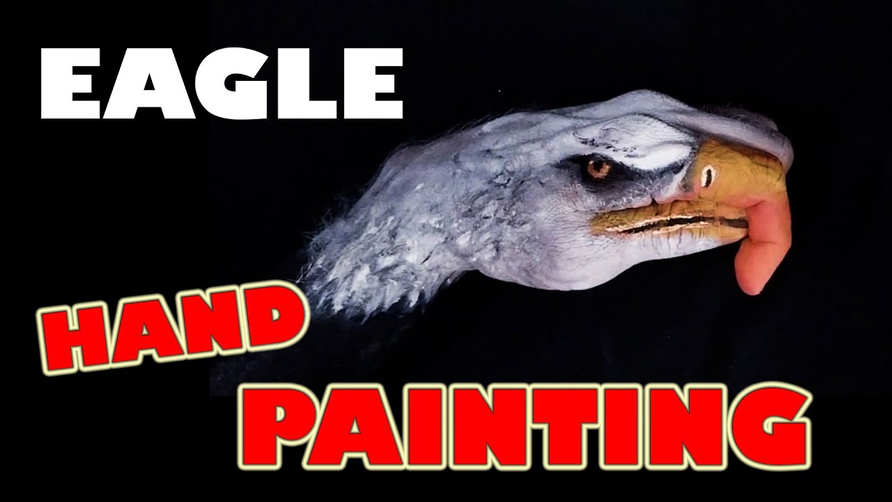 EAGLE PAINTING ON HAND REALISTIC PAINTING #bodypaint #eagle #animal # ...