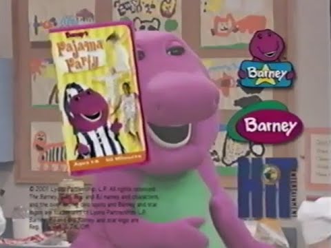 Closing To Barney - Barney's Pajama Party (2001 VHS)