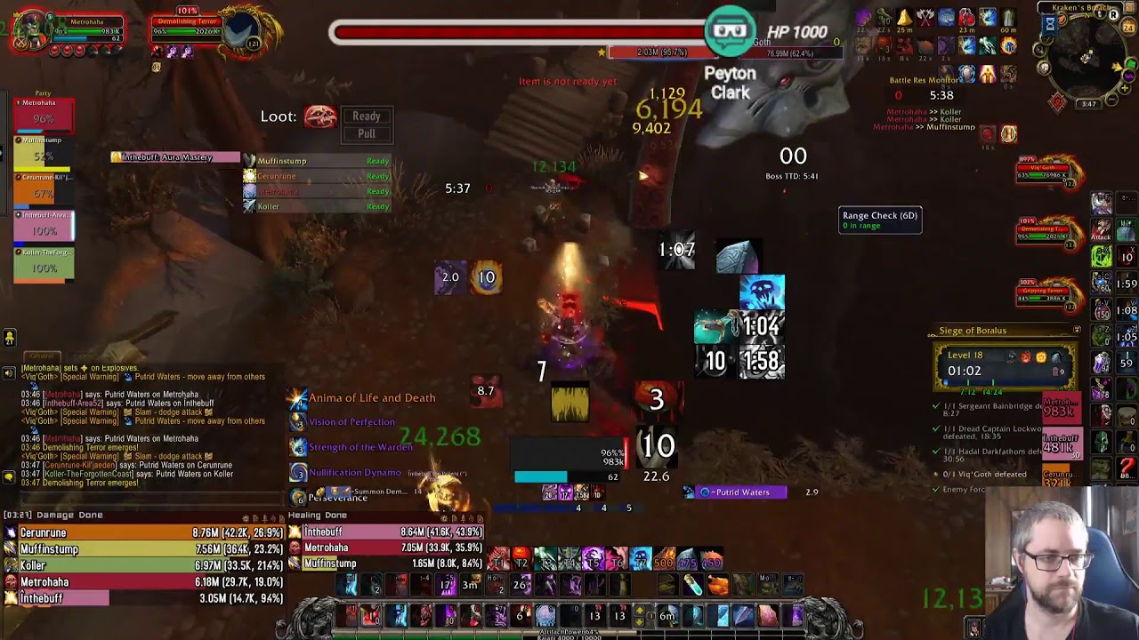 🔶🔵🔶 Pugging Highest Mythic+ Keys I can Find - Blood DK Tank POV - YouTube