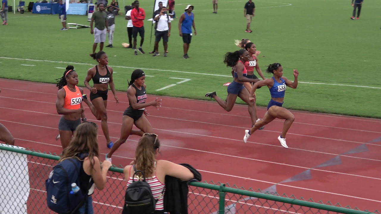 Women 100m Finals Heat #1 Star Athletics Sprint Series 2019 - YouTube