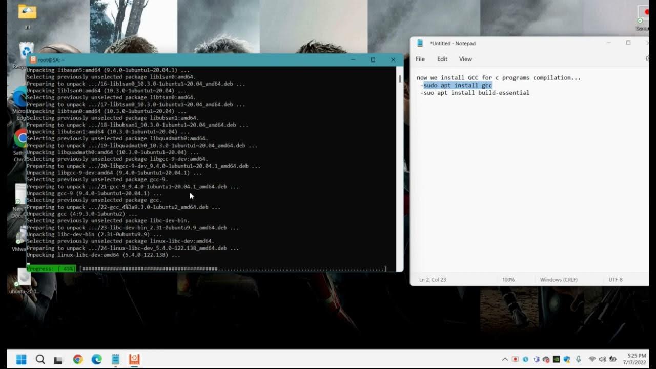 GCC installation | Linux |WSL | C-compiler - YouTube