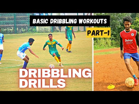 Dribbling Skills💯| Dribbling workouts 🔥|Basic workouts for dribbling💯|Ball control drills⚡| Part ...