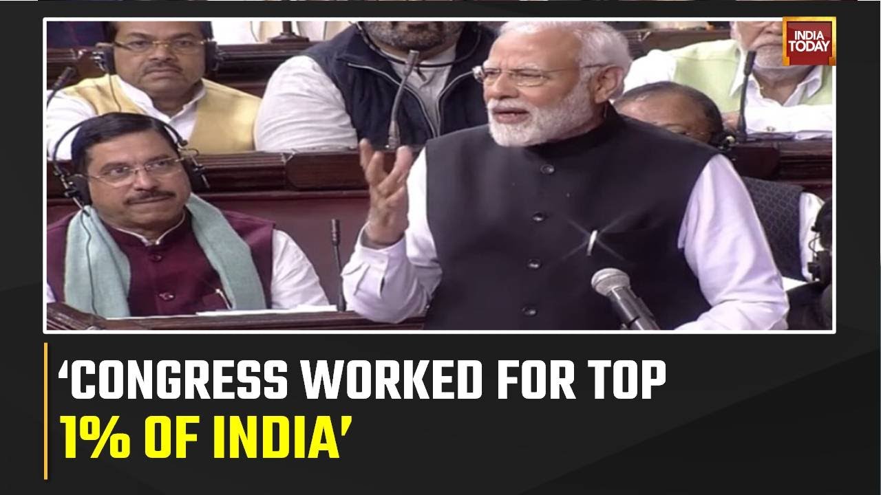 PM Counters Congress Party President In Parliament, Says Direct Cash ...