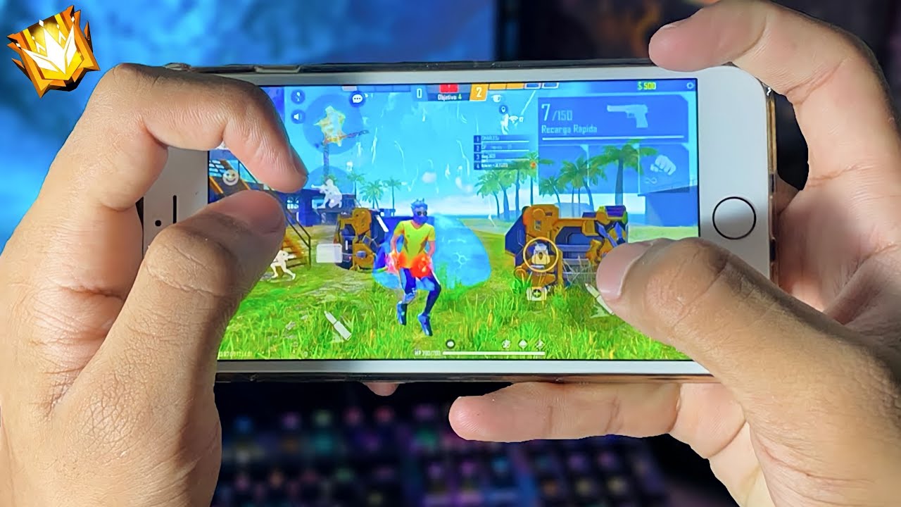 PLAYING IPHONE 6⚡️Powerful, Gameplay 3 Finger Crazy Costom Hud setting ...