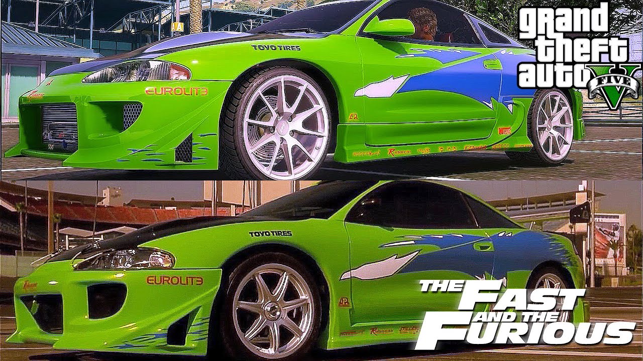 I Recreated Brian Eclipse Scene in GTA 5 - YouTube