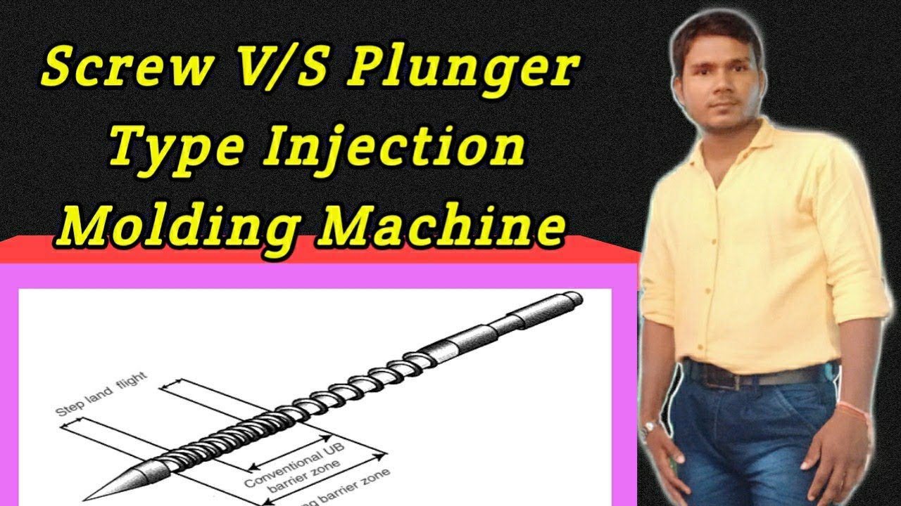 #PART-33 Screw v/s plunger type injection molding machine - YouTube
