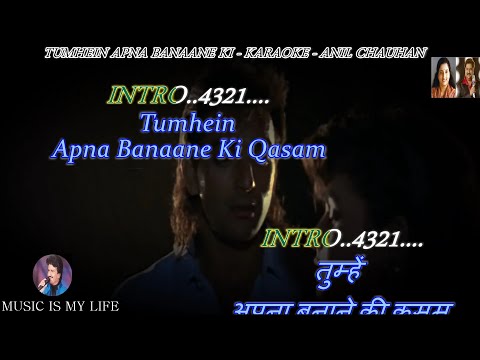 Tumhe Apna Banane Ki Kasam Karaoke With Scrolling Lyrics Eng  & हिंदी