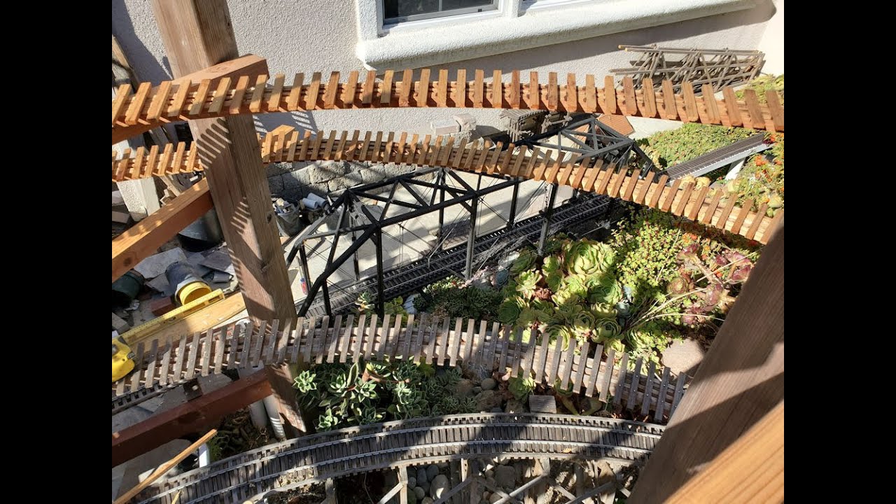 Constructing the Helix on my G Scale Garden Railroad - YouTube