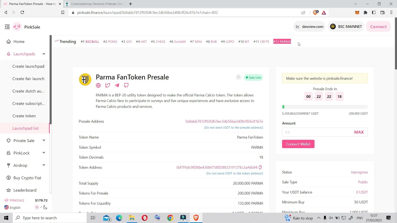 Pinksale Bot for Trending #12 Pinksale.finance Trending Bot - YouTube
