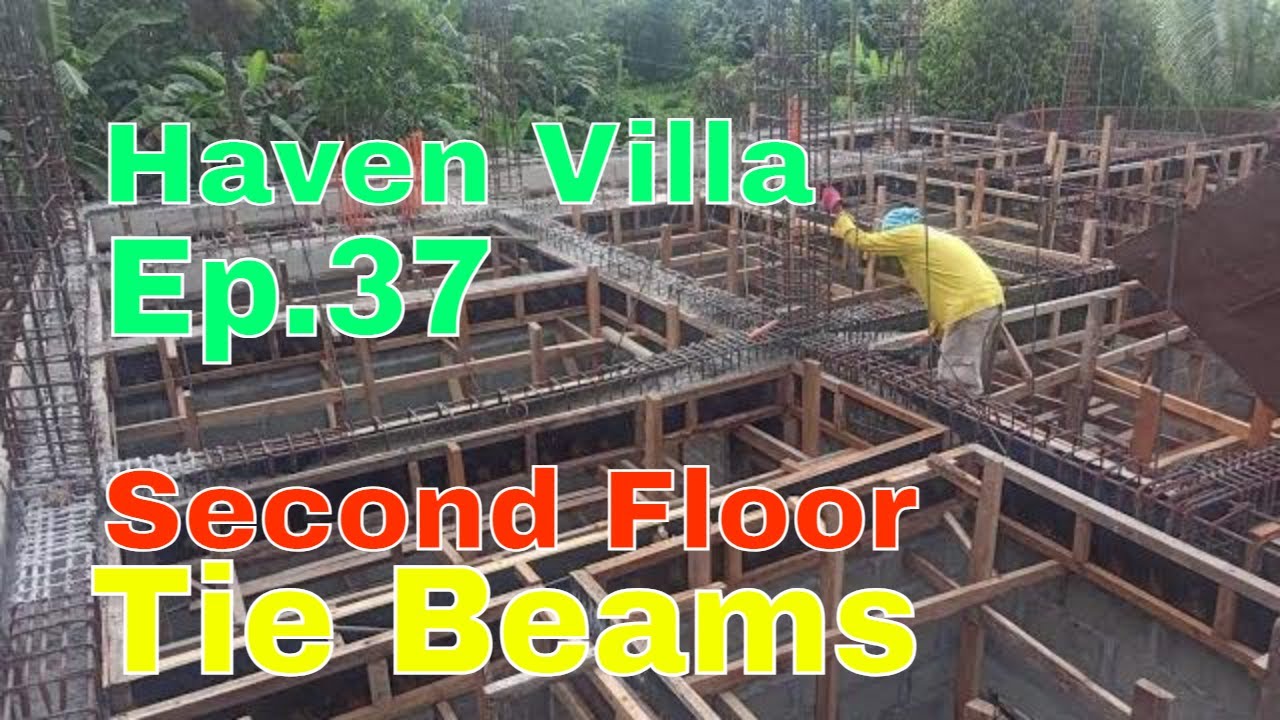 Second Floor Tie Beams Pt.1/Philippines House Building Ep.37 - YouTube