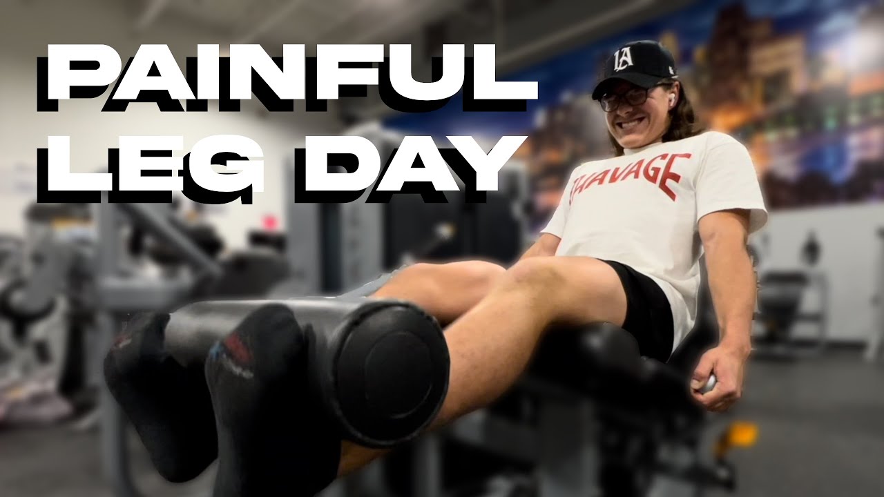 Leg day workout | making everything hurt - YouTube