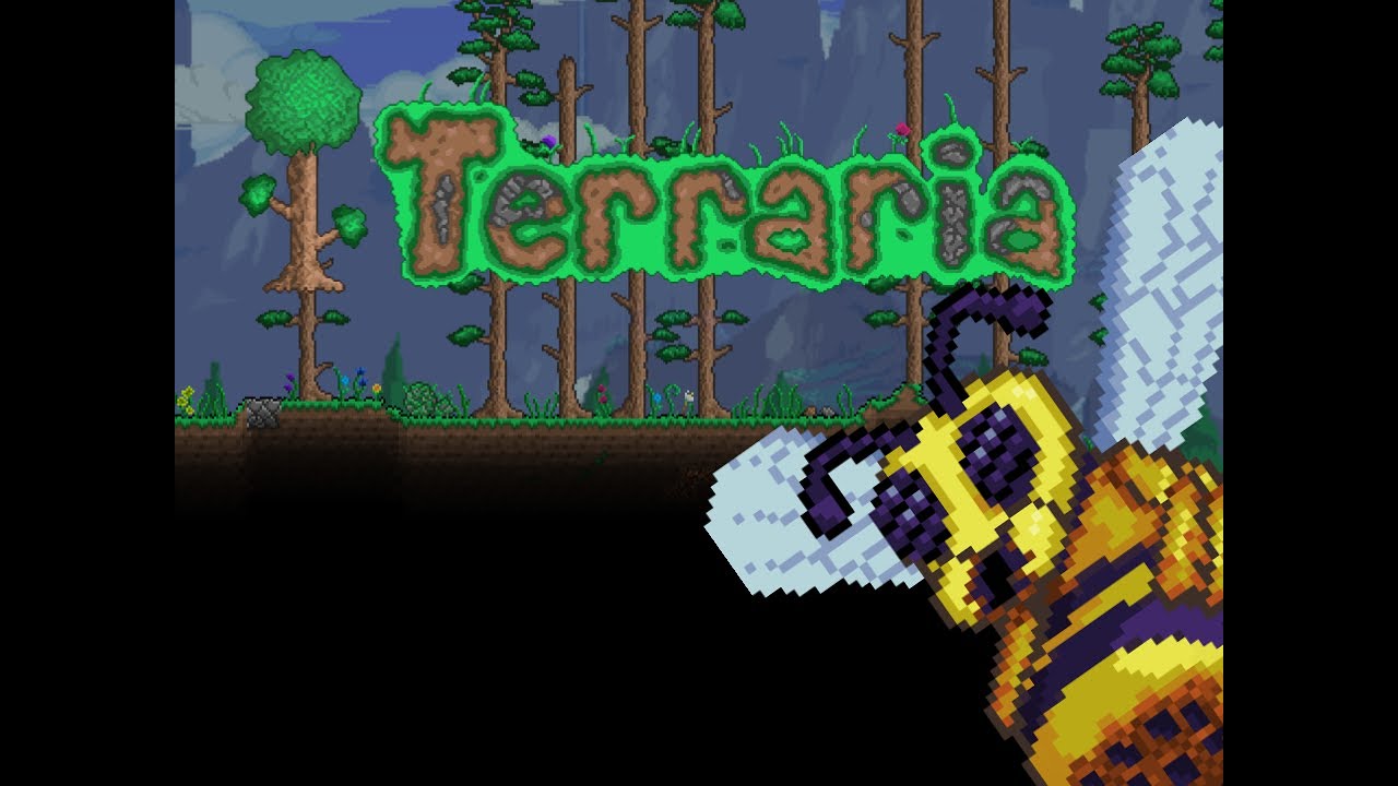 (RANGER) Queen Bee expert boss fight -Terraria - YouTube