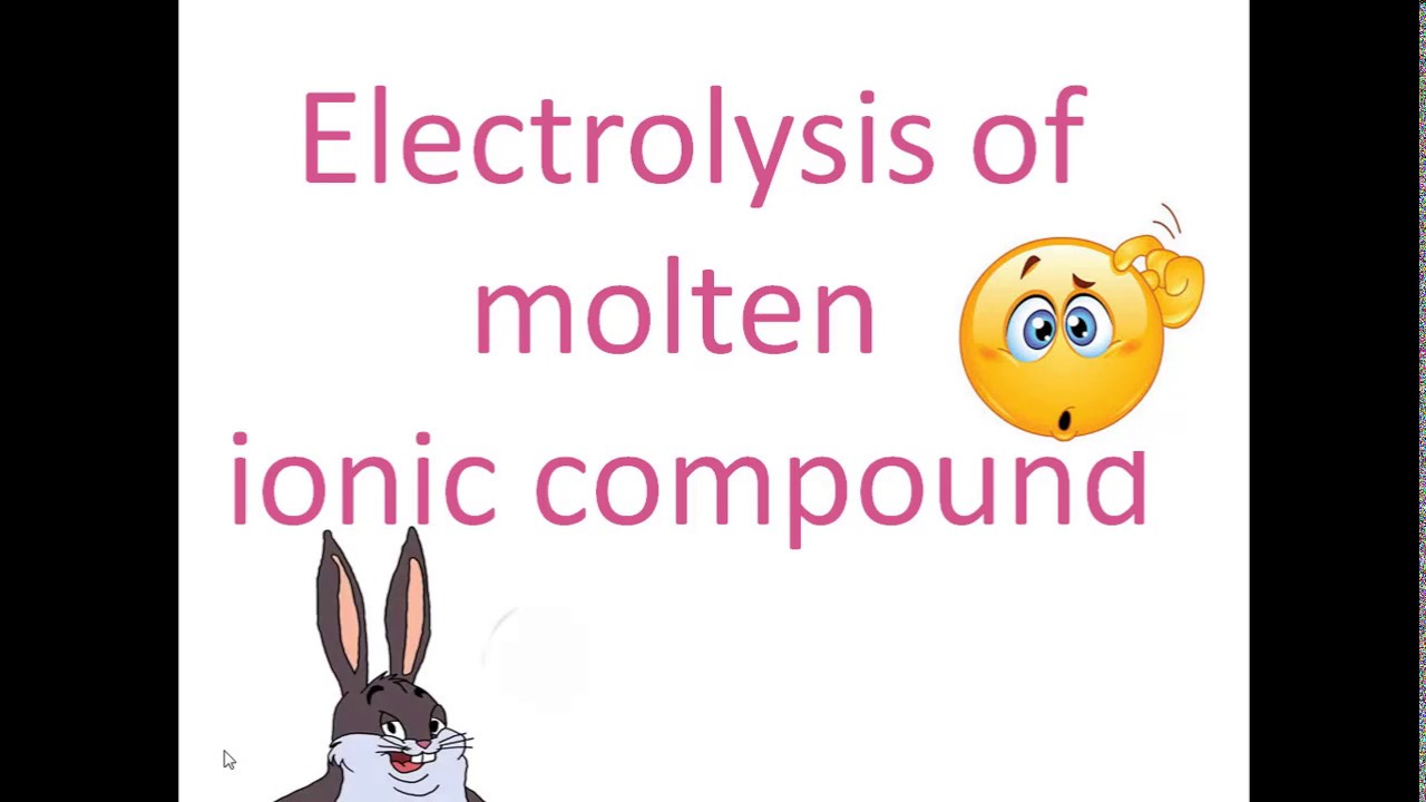 Electrolysis of molten ionic compound - YouTube