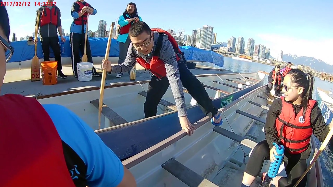 SFU Dragon Boat Practice - Feb 12 - YouTube