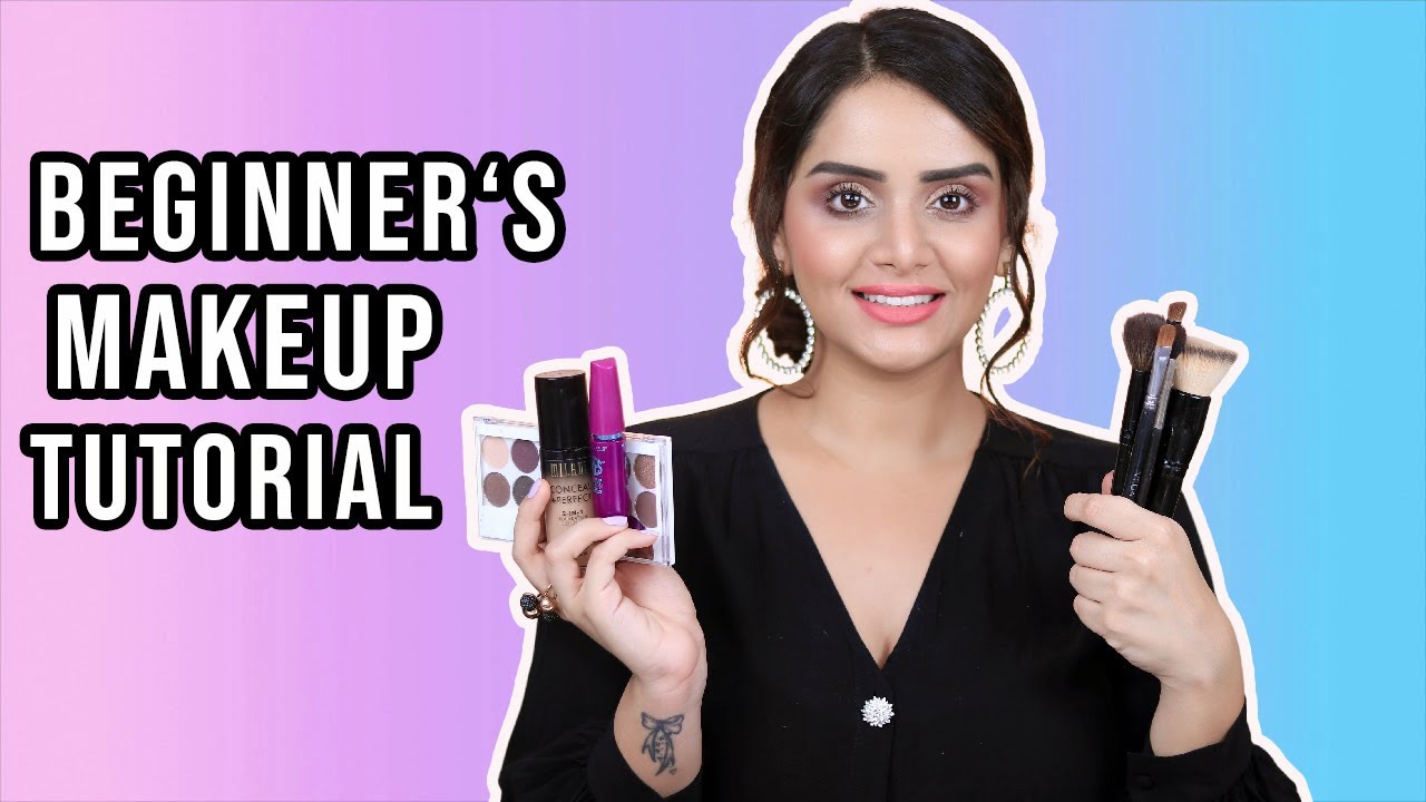 How To Do Basic Makeup At Home | Beginners Party Makeup Tutorial (Step ...