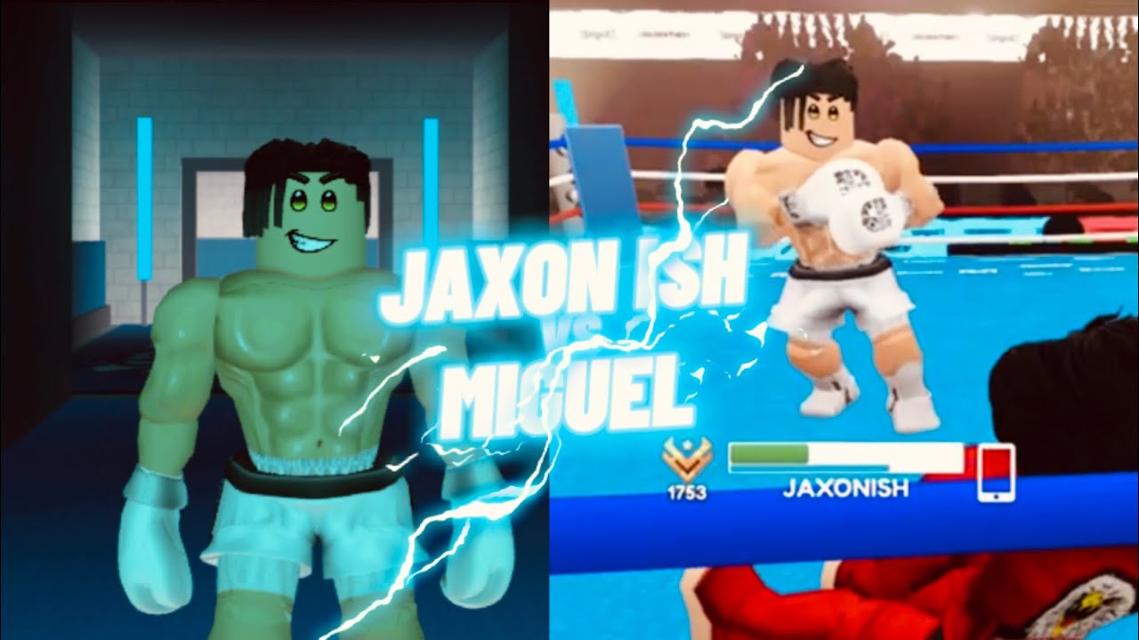 Jaxon ish vs Miguel full fight boxing beta Roblox (tournament) - YouTube
