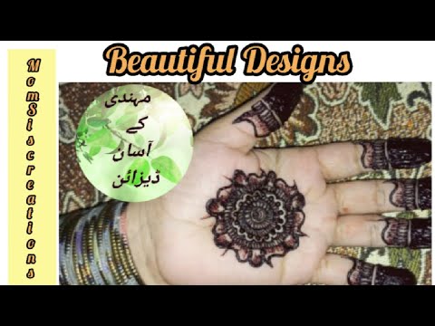 Beautiful & simple Design by MomSis creations #mehendidesign #mhendi ...