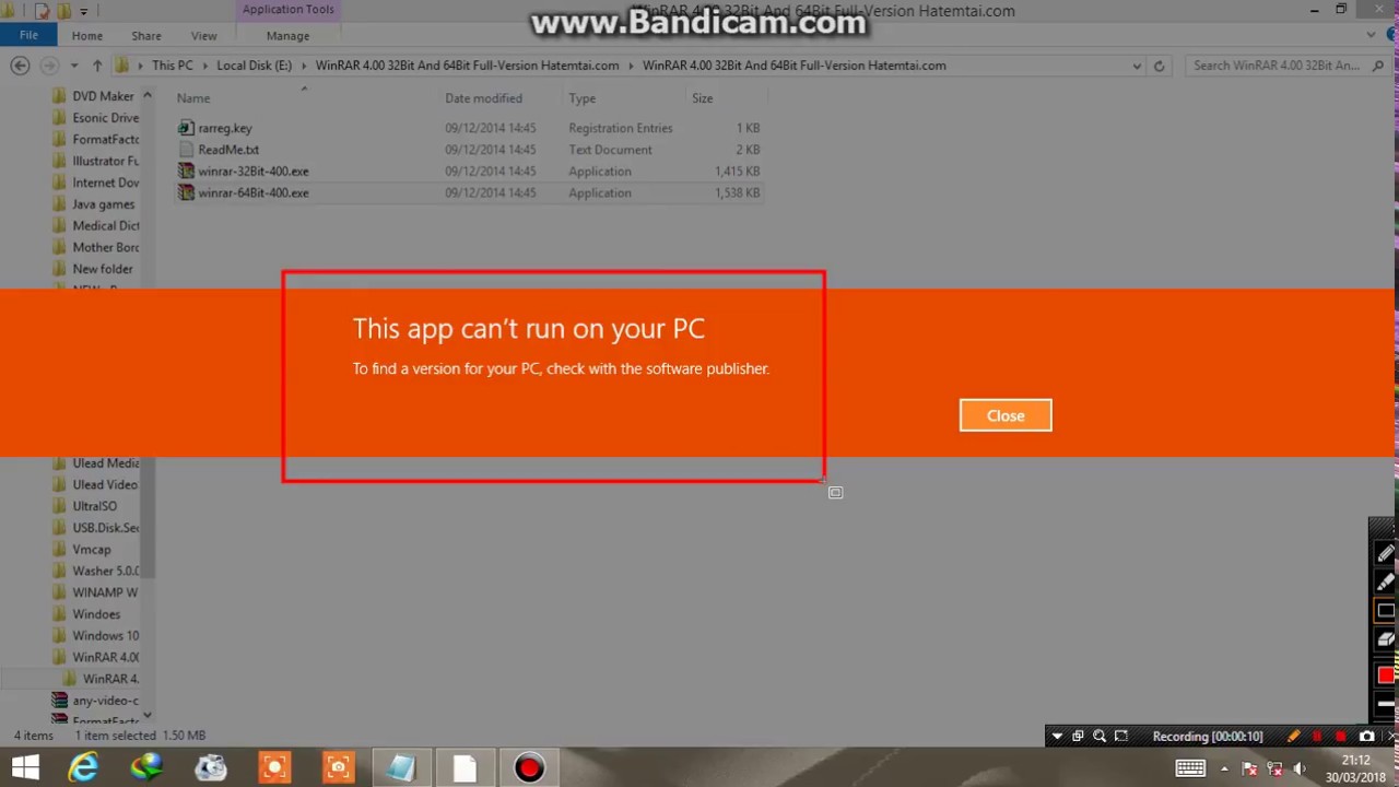 How To Fix This app can not run on your PC Any Windows - YouTube