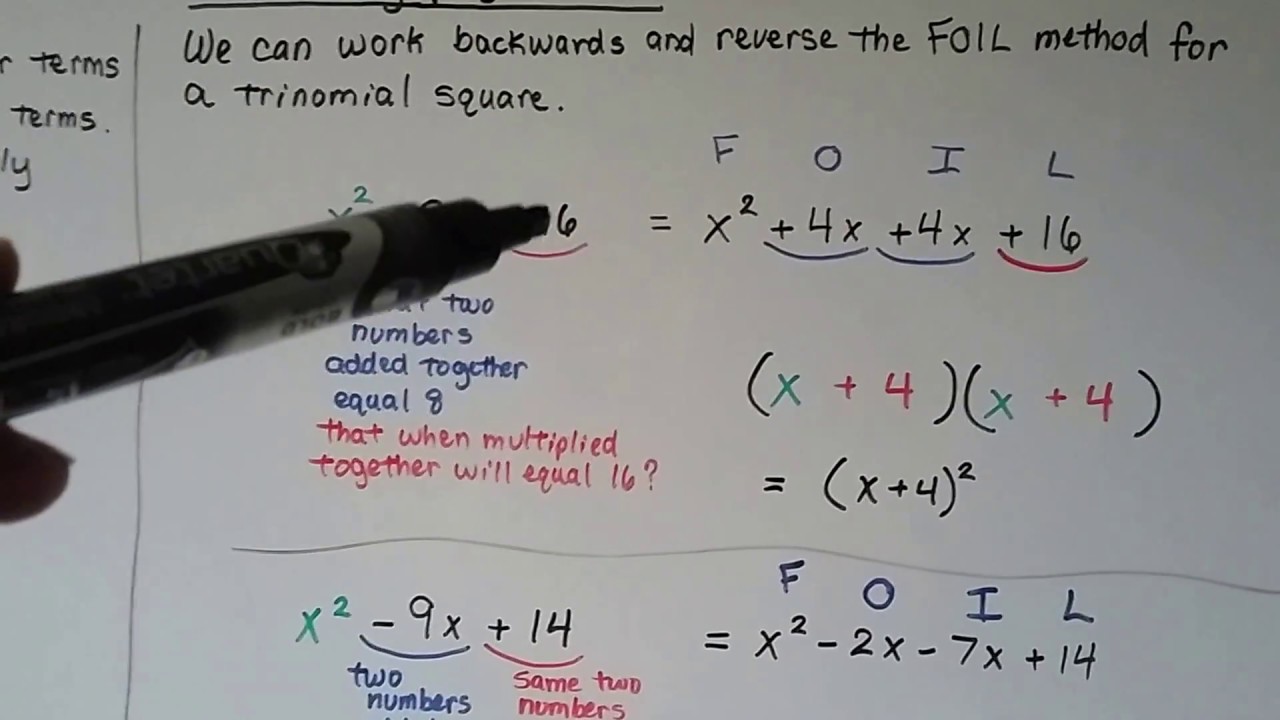 G.E.D. Math 21a, Multiplying factors with two terms, FOIL - YouTube