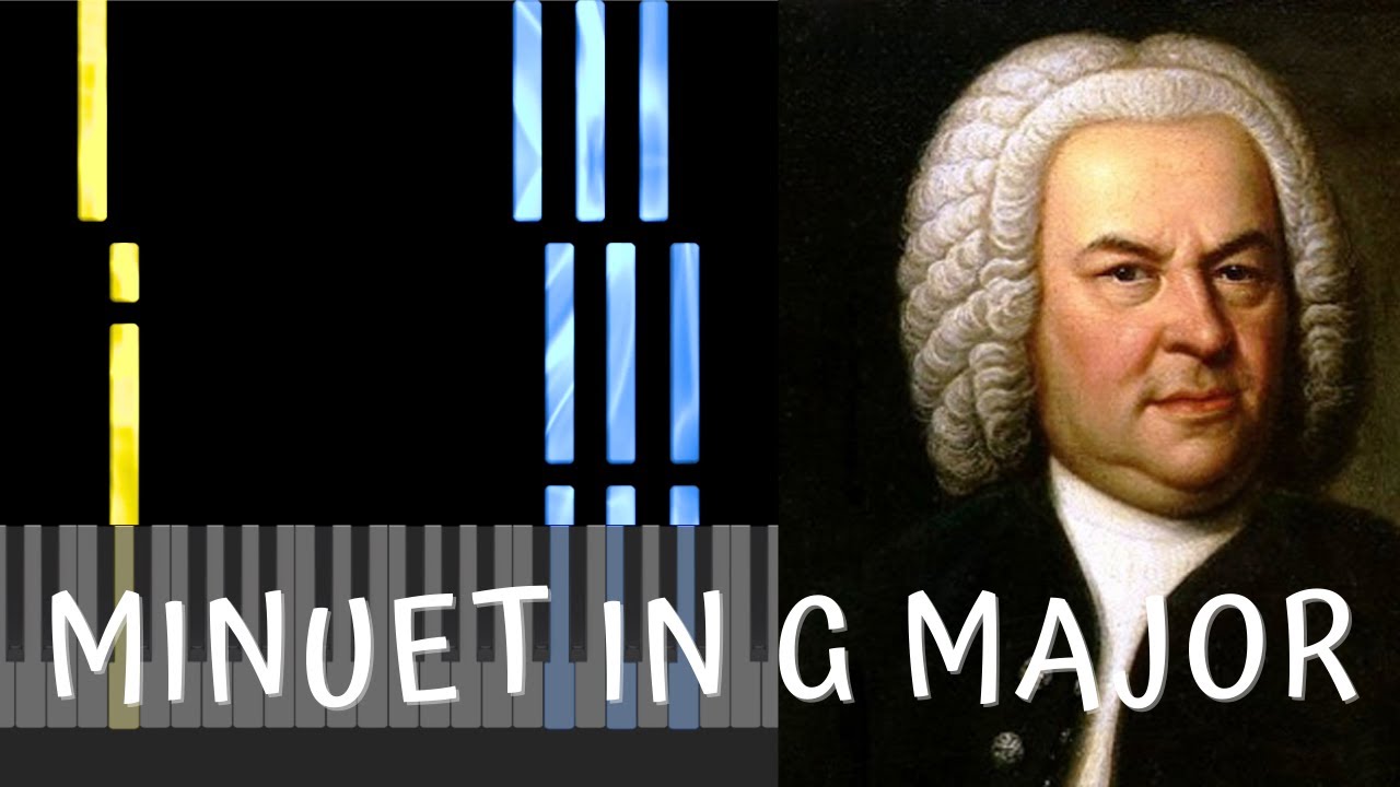 Johann Sebastian Bach - Minuet in G Major (Piano tutorial) - YouTube