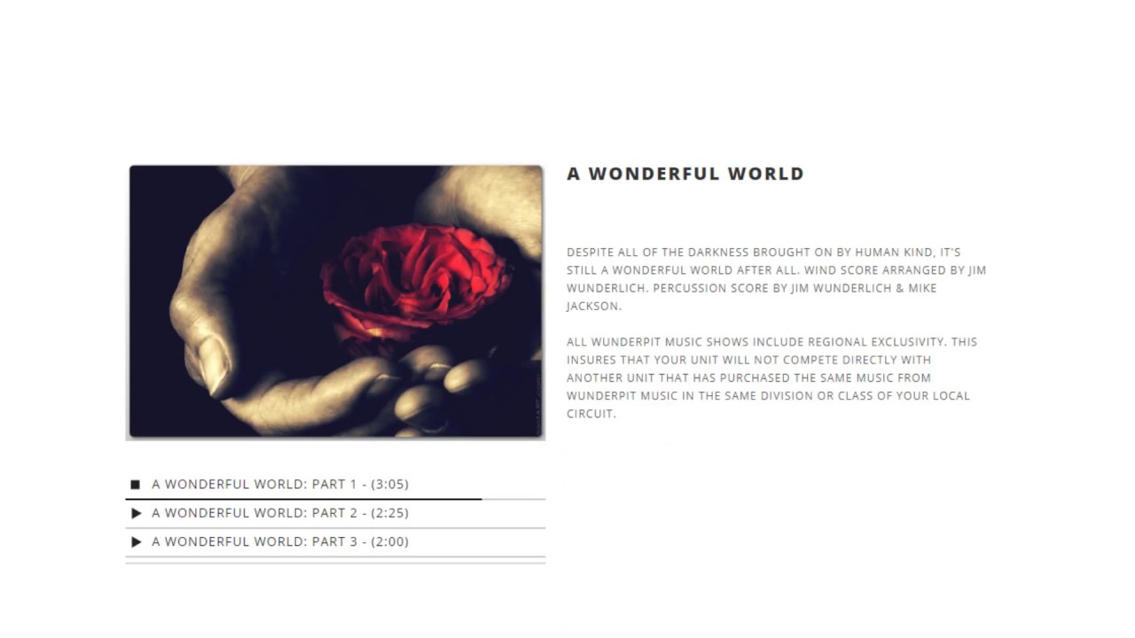 A Wonderful World arr. James Wunderlich - YouTube