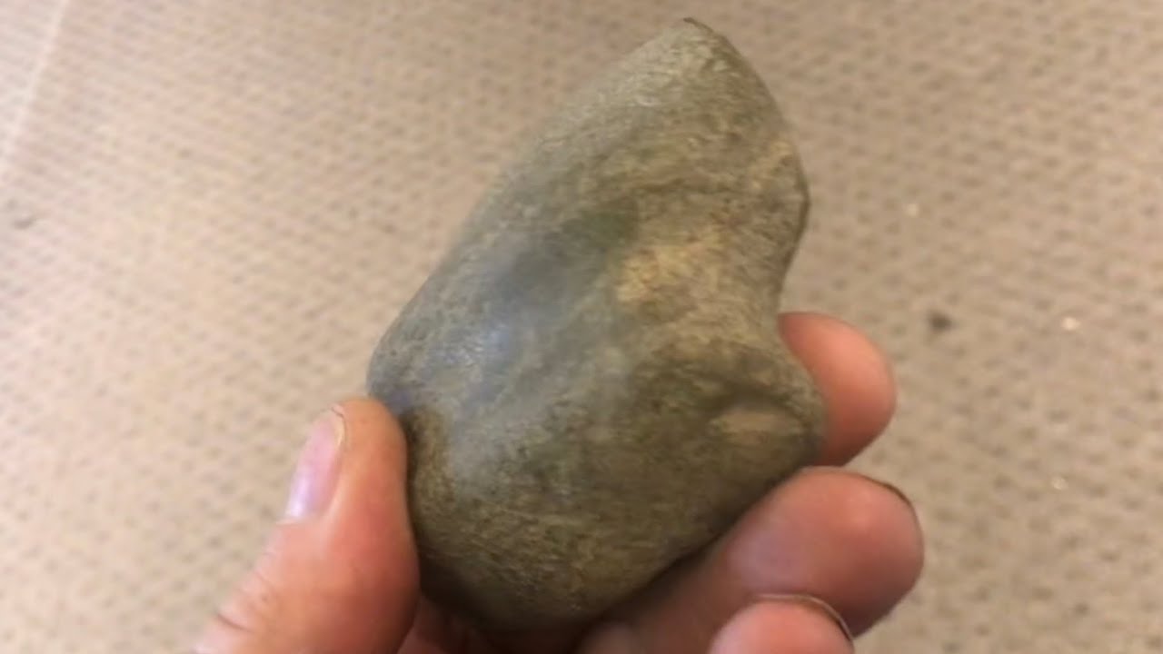 “primitive” STONE AXE head - YouTube