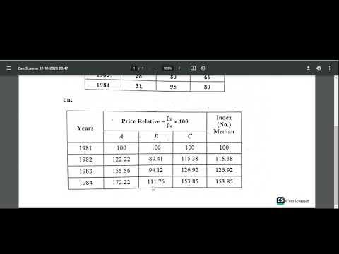 An Easy Method to Calculate Index Numbers - YouTube