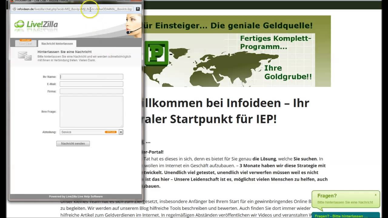 Toller Tipp Livezilla Die Livechat Software für jedermann zum Einbinden ...