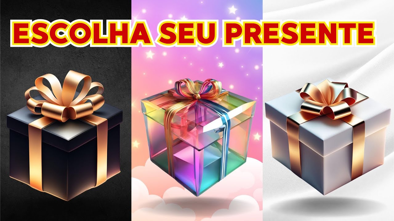 ESCOLHA SEU PRESENTE | Choose your gift 🎁 3 gift box challenge | ELIGE ...