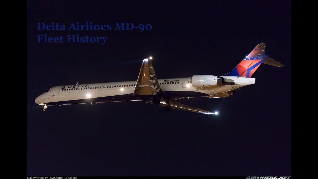 Delta Airlines MD-90 Fleet History (1995-Present) - YouTube