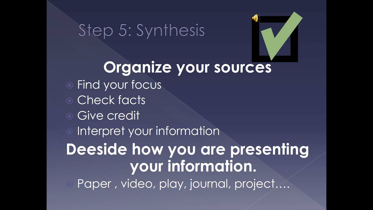 THE Big 6 Research process Video - YouTube