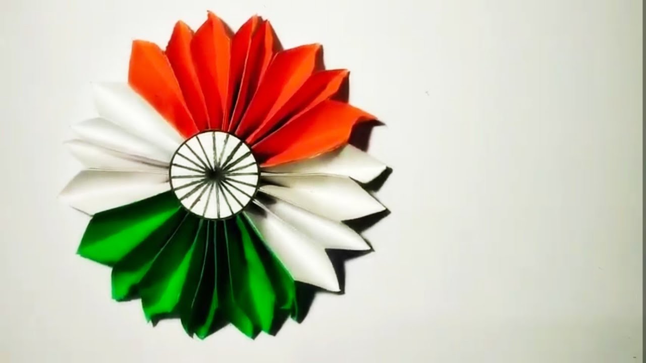 Making of Indian Flag Bookmark For for republic day | How to make ...