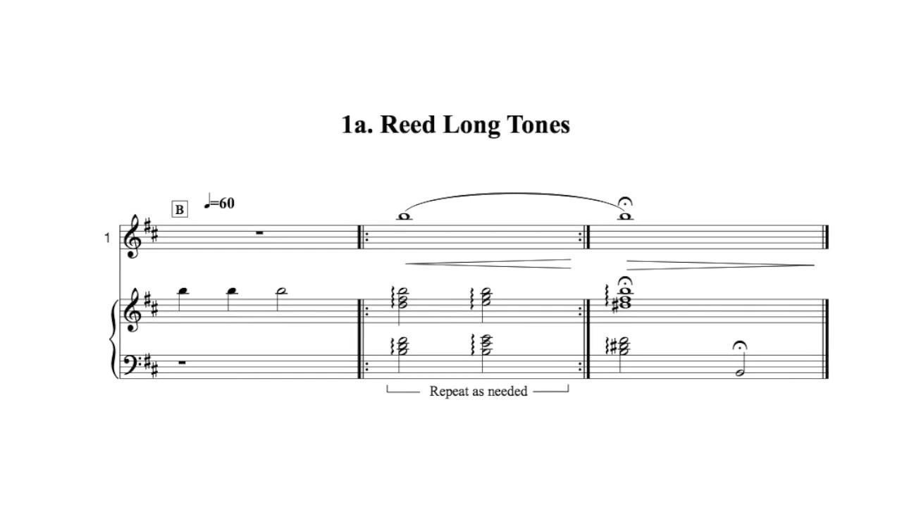 1a. Long Tones for Oboe Reed オーボエ・リードの為のロングトーン - YouTube