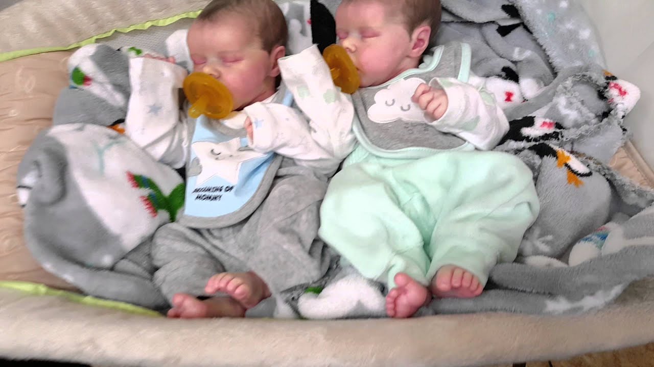 New pacifiers-Reborn twins looking so cute - YouTube