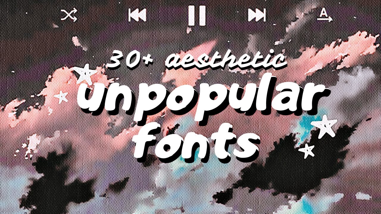 30+ Unpopular Aesthetic Fonts 2020 w/ Download Links ︎ 𝐍𝐀𝐌𝐄𝐒 𝐯𝐨𝐥. 𝐈 ⚫# ...