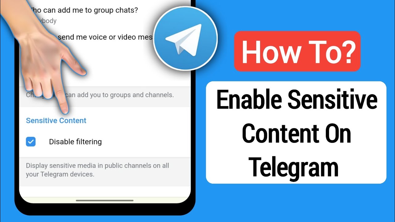 How To Enable Sensitive Content on Telegram 2024 (Android & iOS)Enable ...