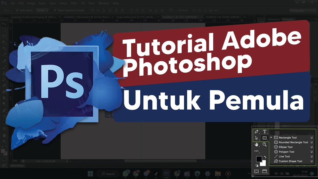 Tutorial adobe photoshop bagi pemula || semoga bermanfaat - YouTube