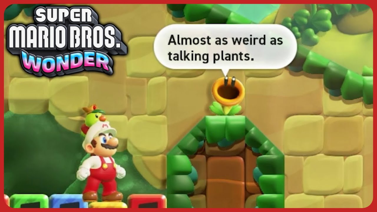 when the talking plants are self aware - Super Mario Bros. Wonder - YouTube