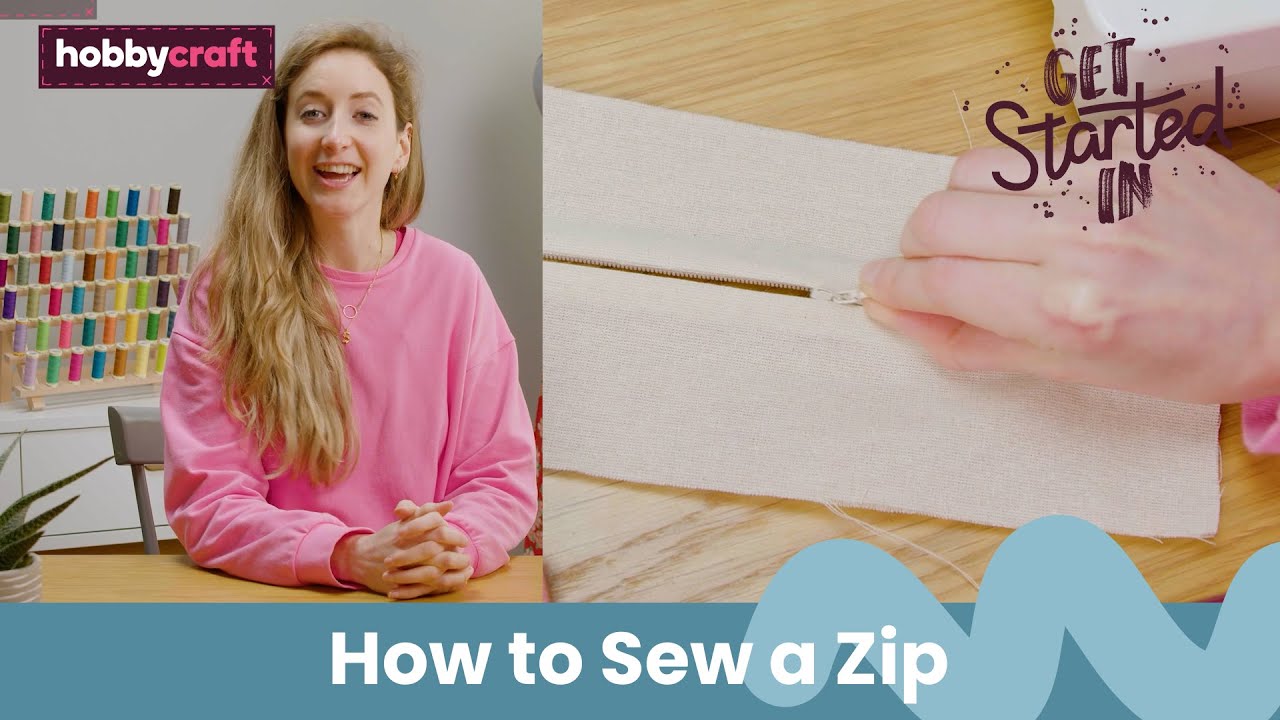 How to Sew a Zip | Get Started in Sewing | Hobbycraft - YouTube