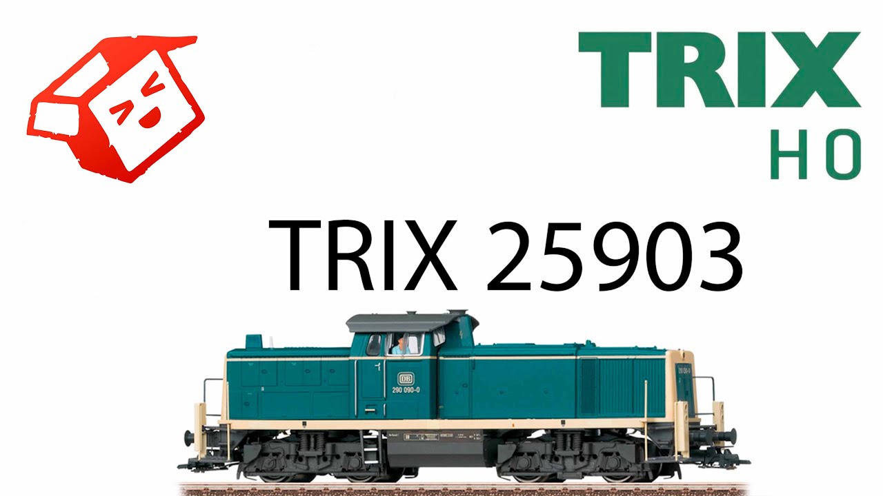 Unboxing - Trix 25903 H0 6 Locomotive diesel DB série 290, époque IV ...