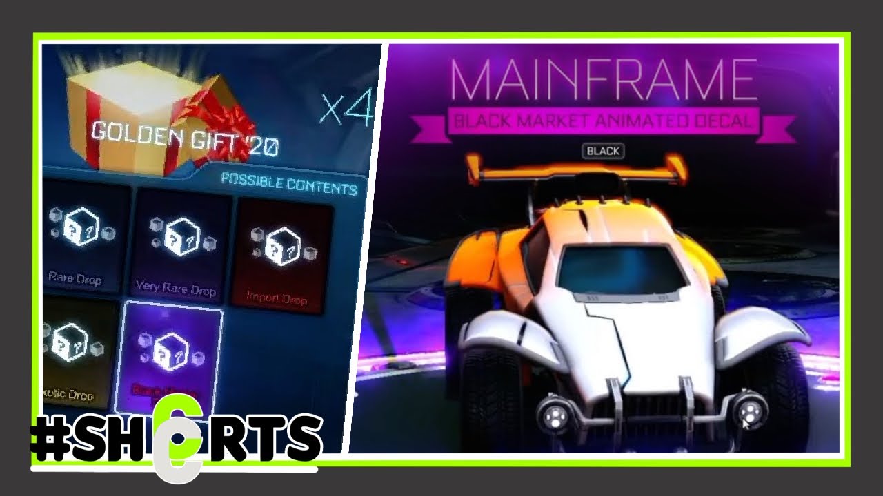 Black Mainframe From Golden Gift Rocket League (CompilationClips # ...