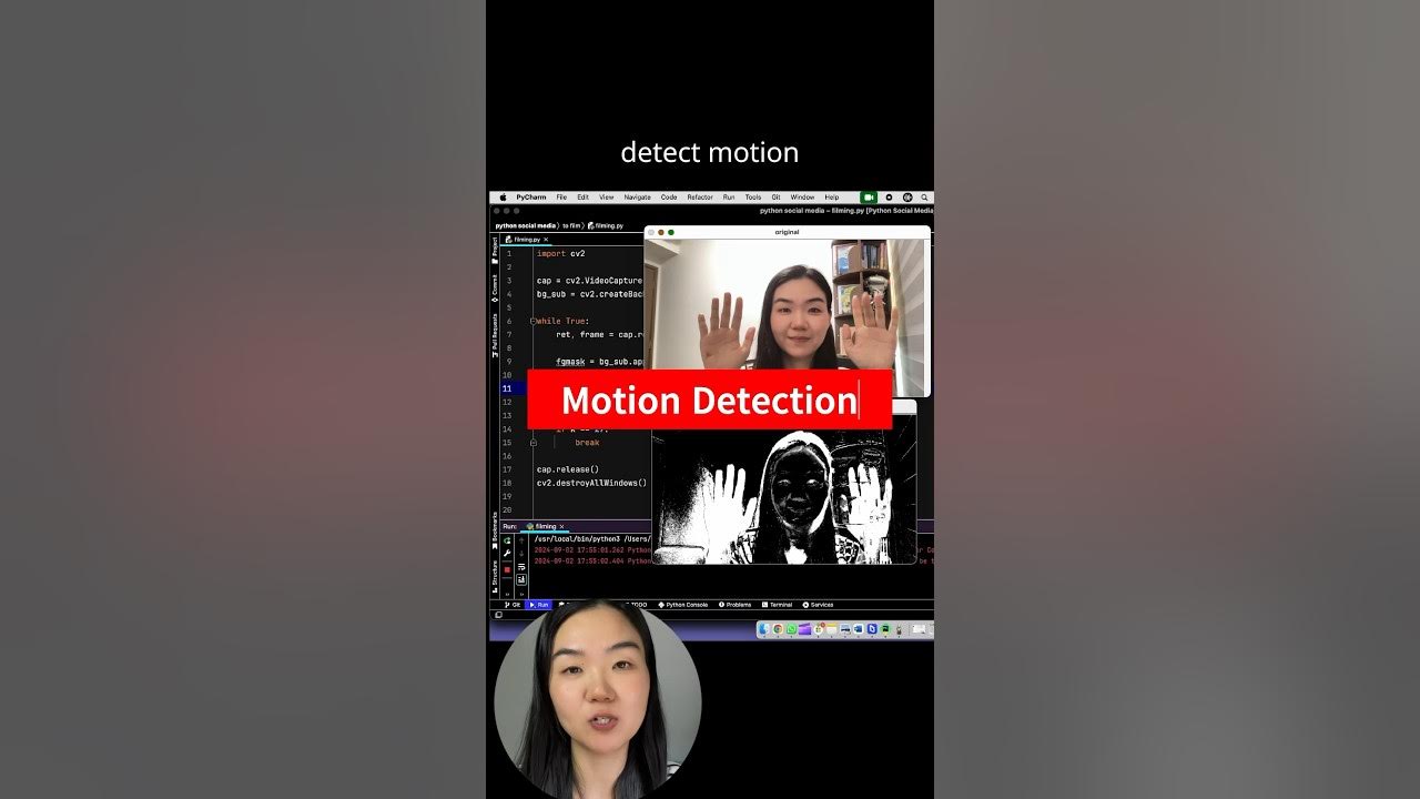 How to Detect Motion using Python #python #computervision #ai - YouTube