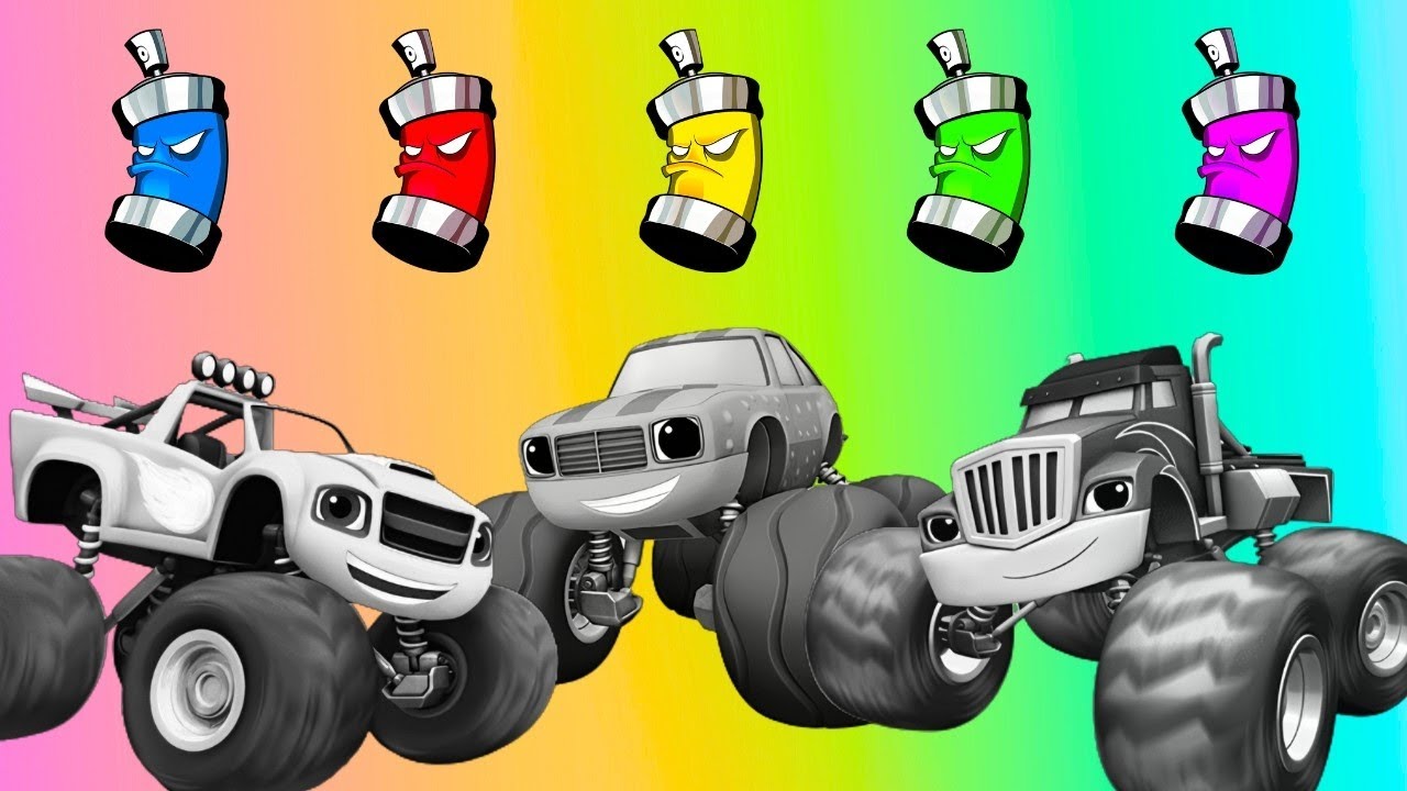 CORRECTLY GUESS COLOR Blaze and the Monster Machines Team 🌈Menebak ...