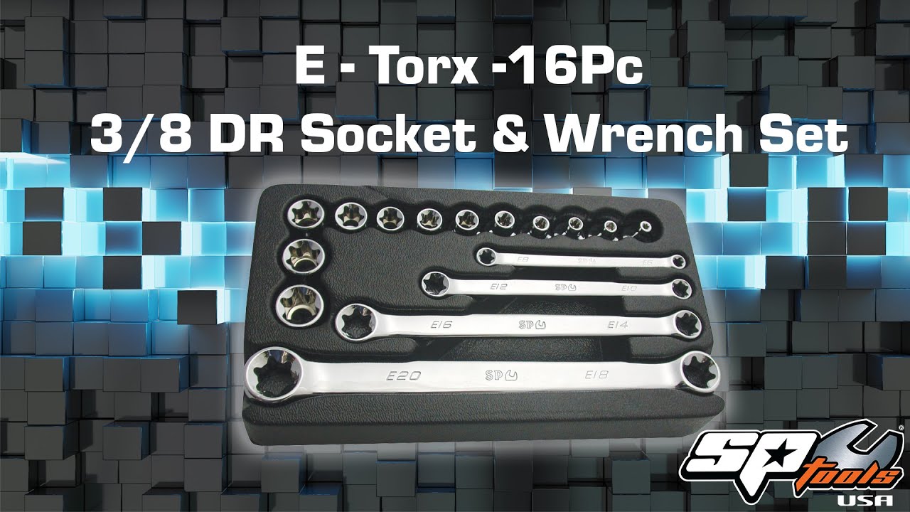 SP TOOLS USA 16PC E- Torx Dr Socket Wrench - SP20210 - YouTube
