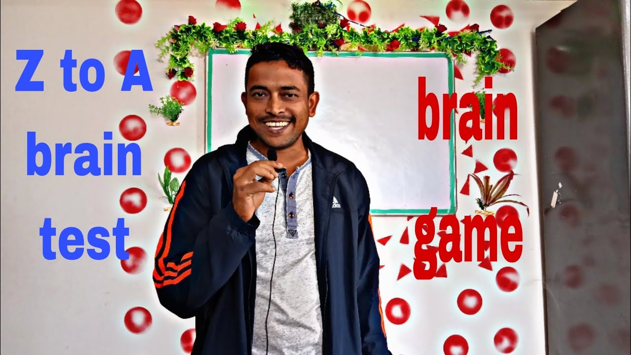 Z to A english letter brain game | english letter brain test | - YouTube