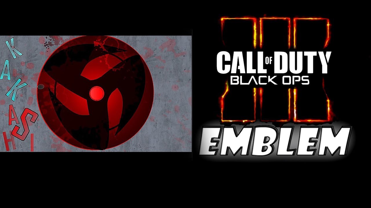 Black Ops 3 Emblem - Kakashi Mangekyou Sharingan Tutorial - YouTube